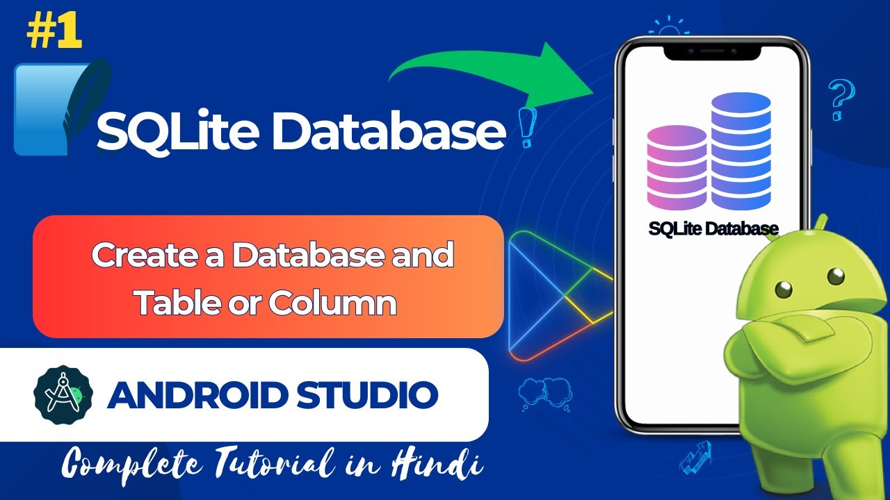 Sqlite Database Tutorial In Hindi Create Database And Table Sqlite