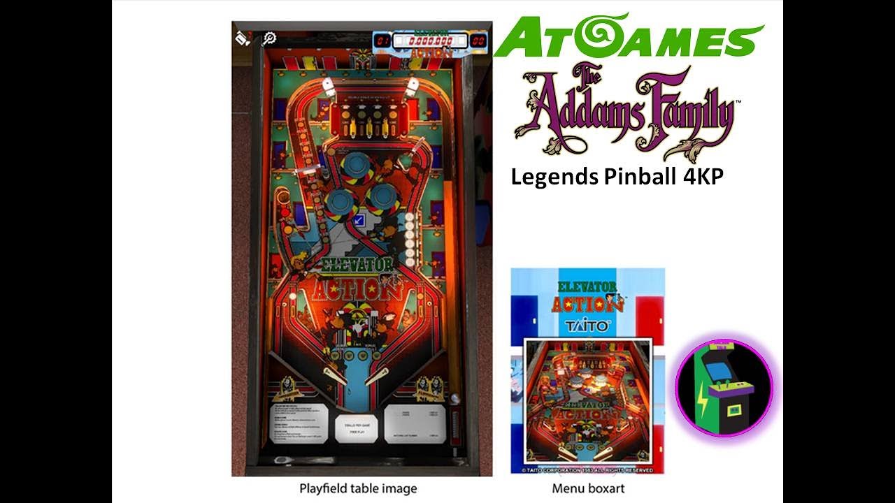 Sneak Peak Of Atgames 4KP Pinball - Elevator Action Table Gameplay ...