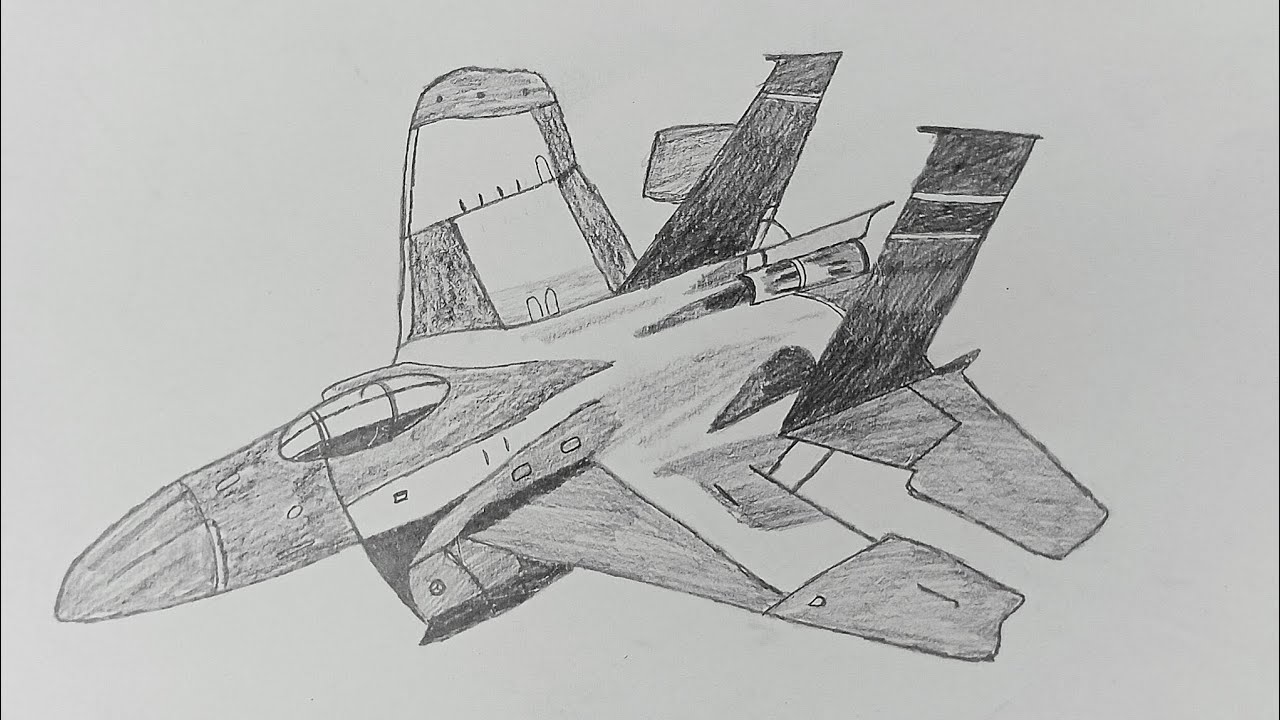 How to draw rafale fighter jet - india rafale drawing by 3D art - YouTube