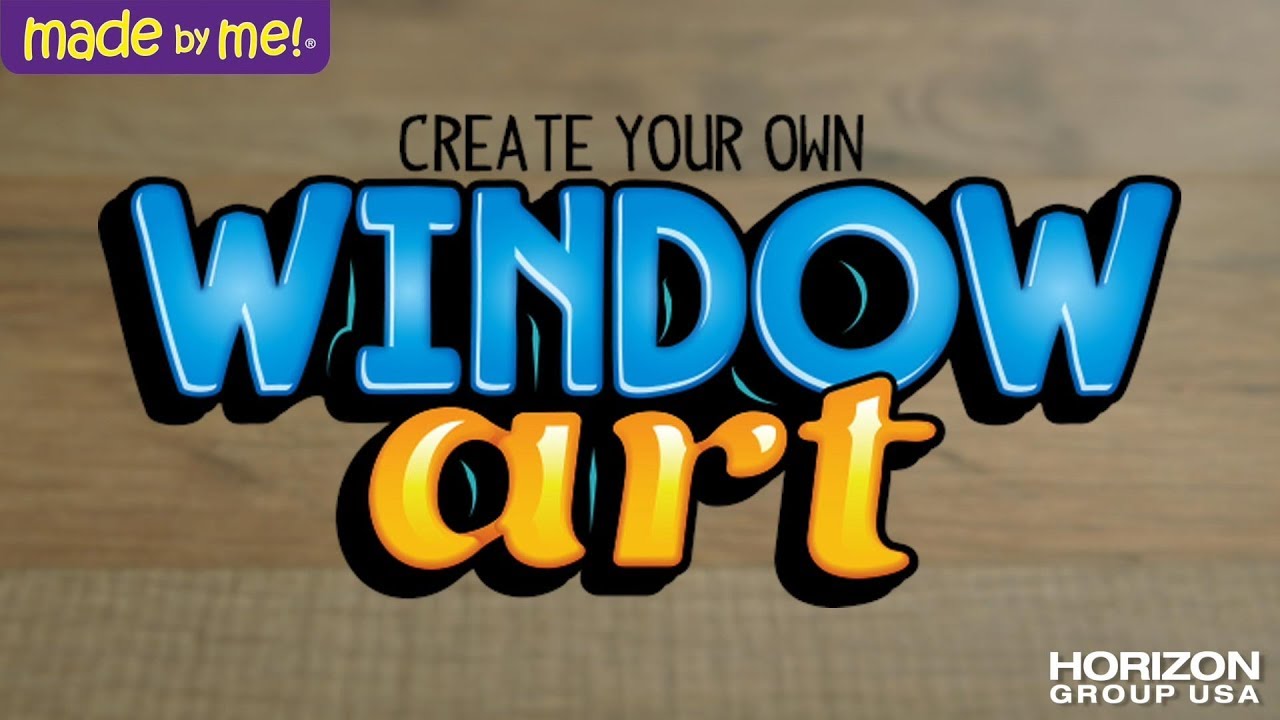 How to Create Your Own Made By Me Window Art - YouTube