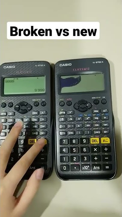 Can a broken calculator work as well as a new one? - YouTube
