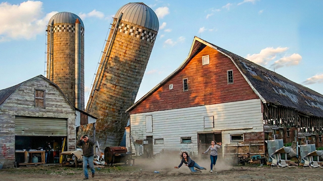Demolition Idiots: Massive Silo & Water Tower Fall WRONG WAY ...