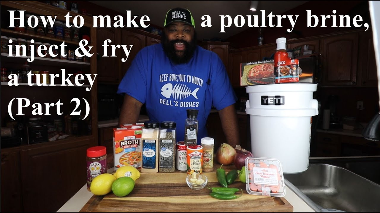 How to fry a Turkey (Pt.2) Marinade injection and turkey fry in ...