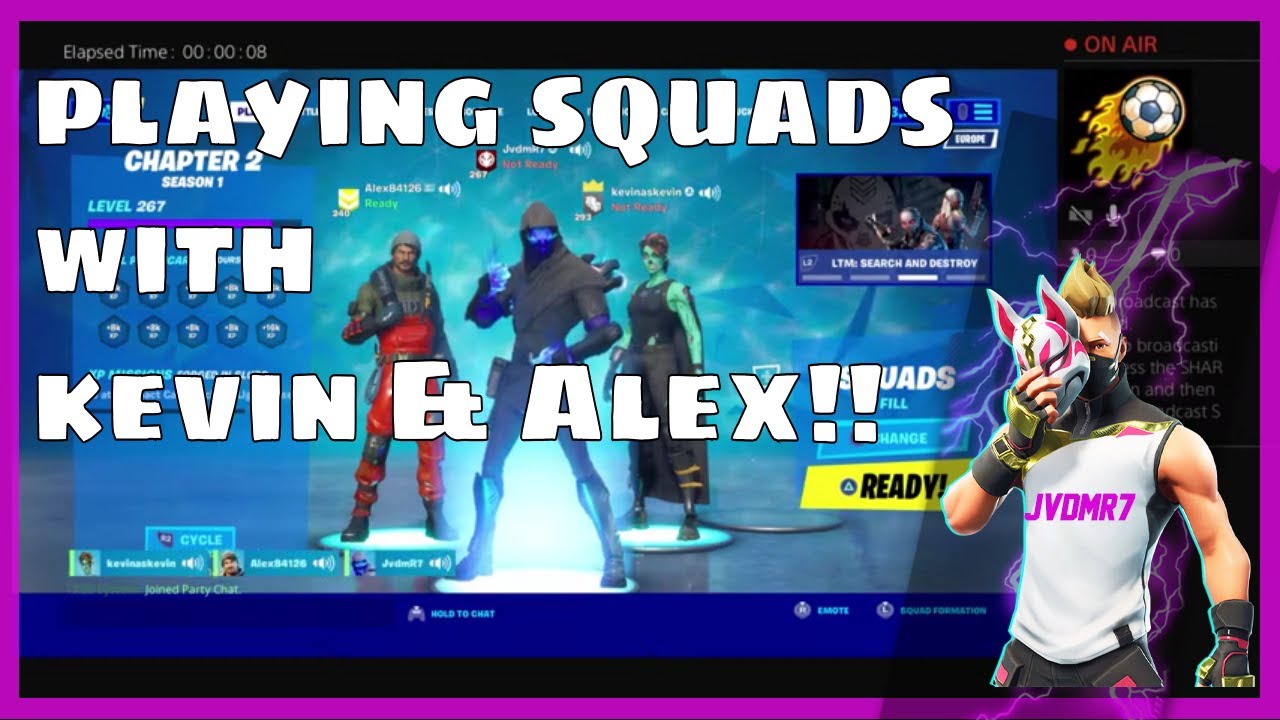 Fortnite Playing Squads With Kevin and Alex | Fortnite Battle Royale ...