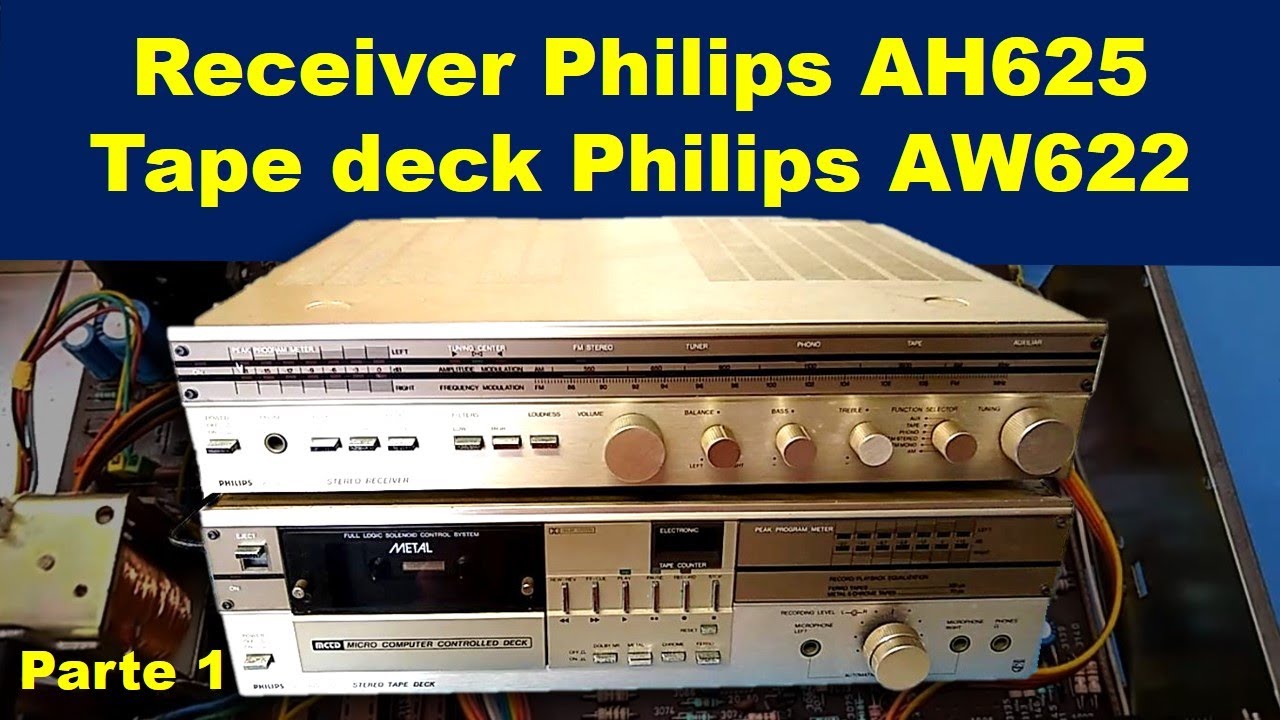 Restauração som antigo Philips década de 80 - Parte 1 [Restoring ...