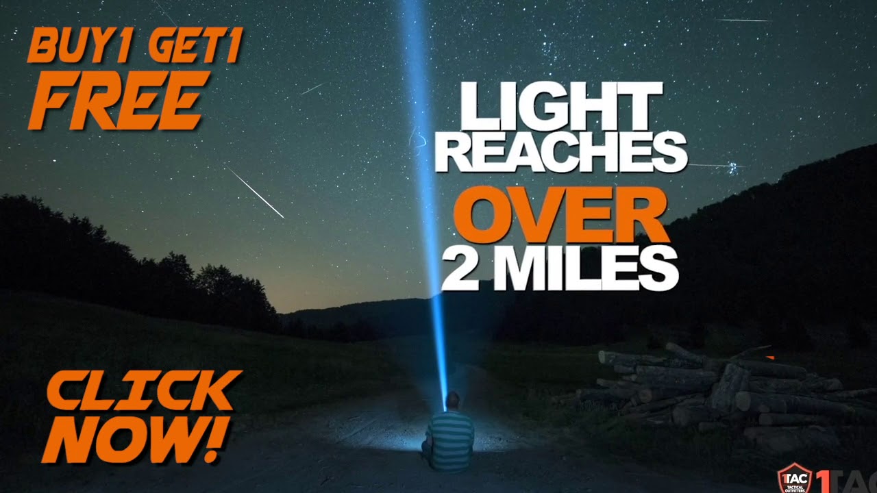 TC1200 PRO Tactical Flashlight - YouTube