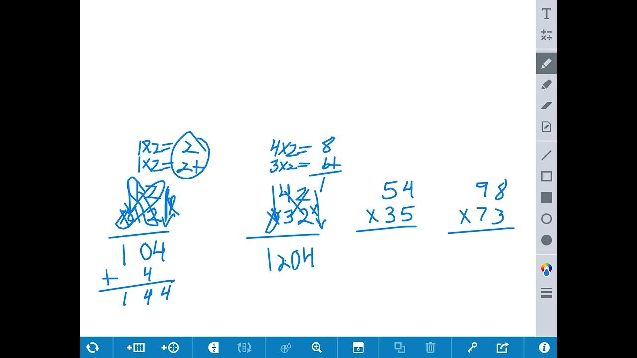 Multiplication Standard Algorithm Alternative - YouTube