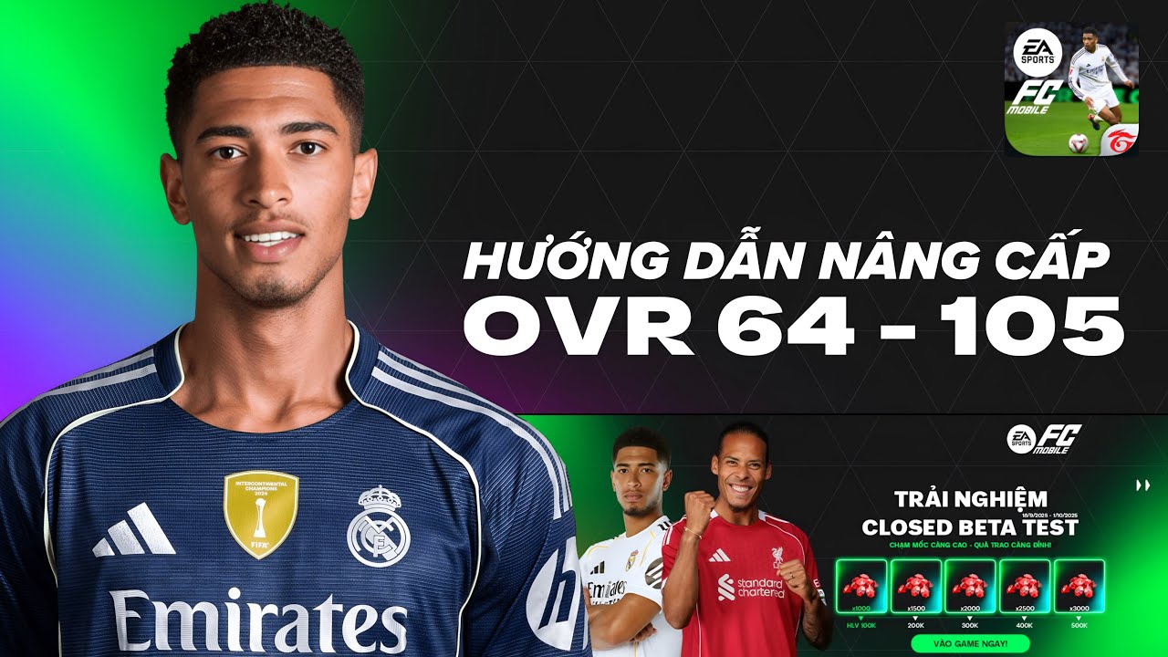 HƯỚNG DẪN NÂNG CẤP OVR SIÊU NHANH TRONG FC MOBILE VIETNAM BETA | TỪ OVR ...