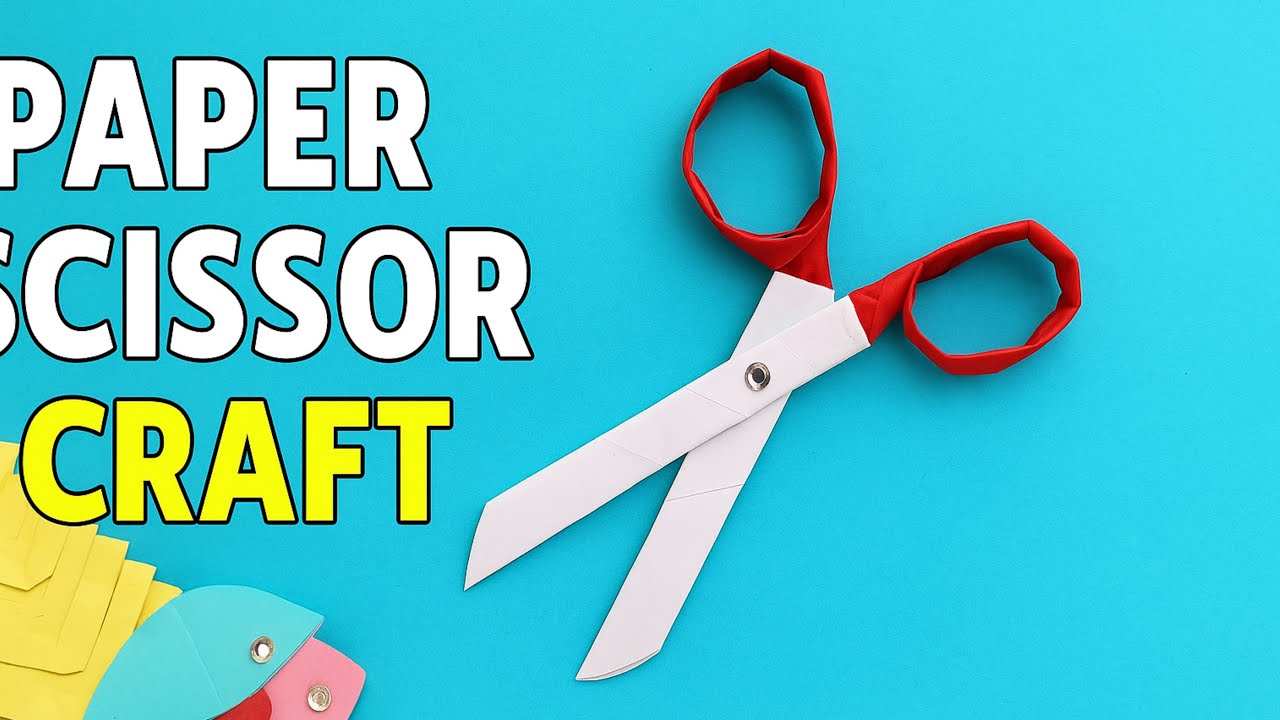 Easy Paper Scissor Craft | DIY Paper Cutting Scissors | Fun Craft for ...