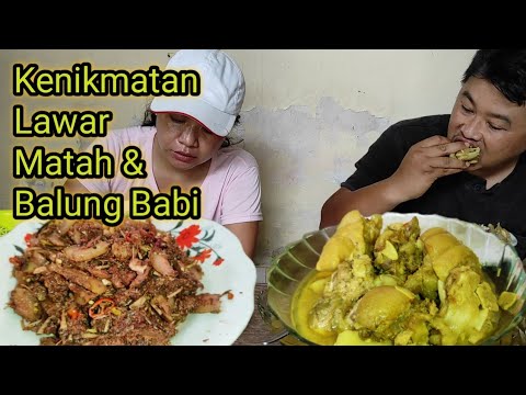 Kenikmatan Lawar Dan Balung Babi Penampahan Kuningan - YouTube