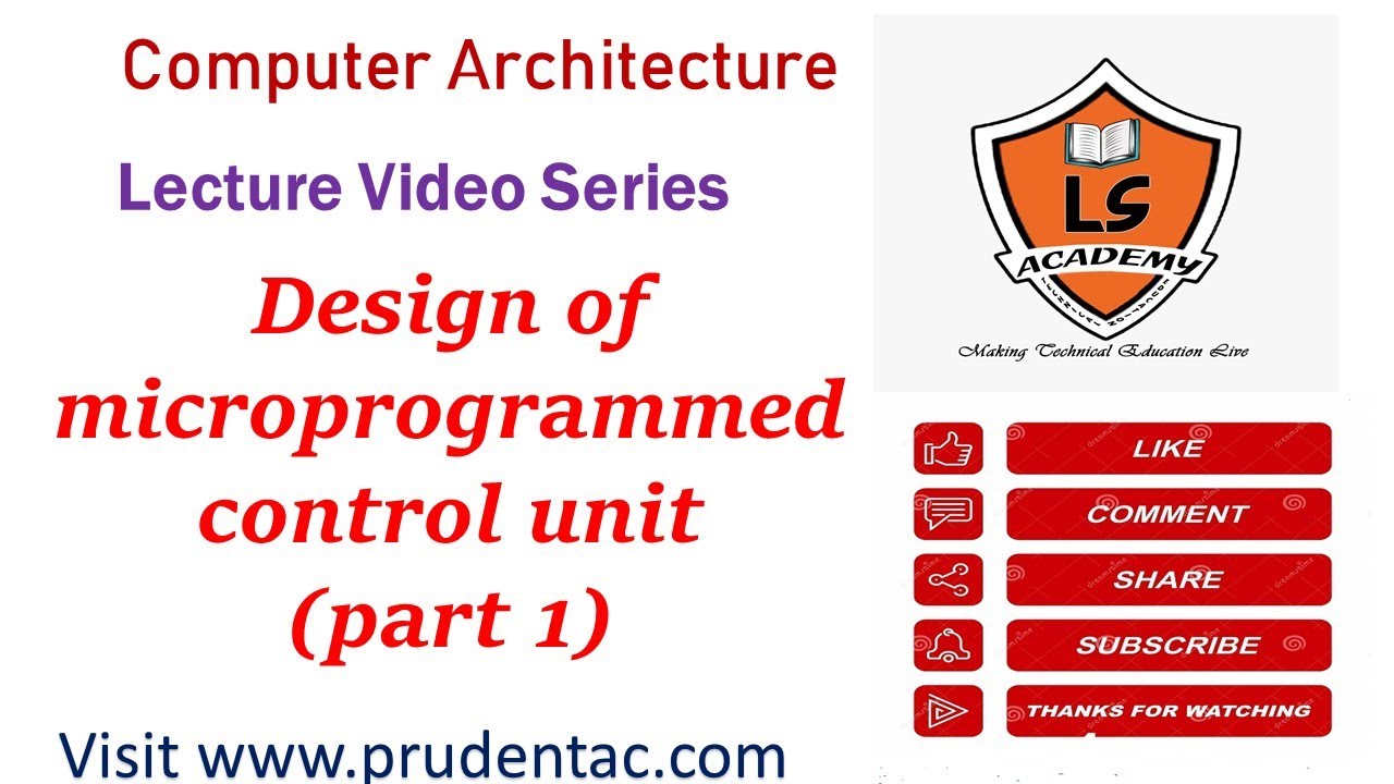 Design Of Microprogrammed Control Unit Part 1 Coa Lecture Series