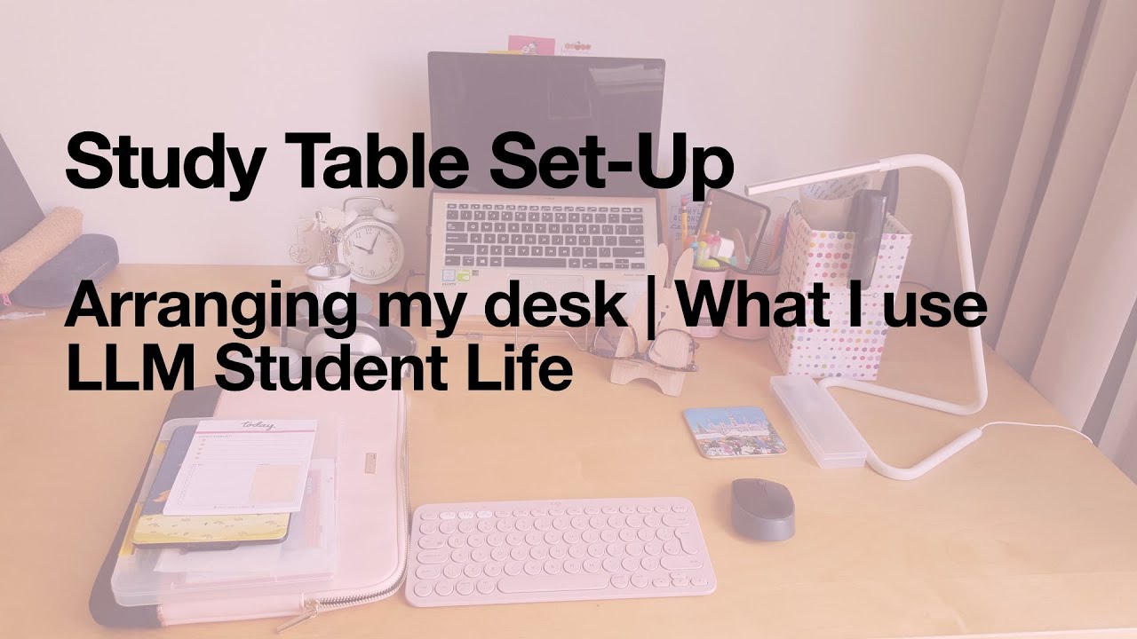 Study Table Set-up | Desk Tour! - YouTube