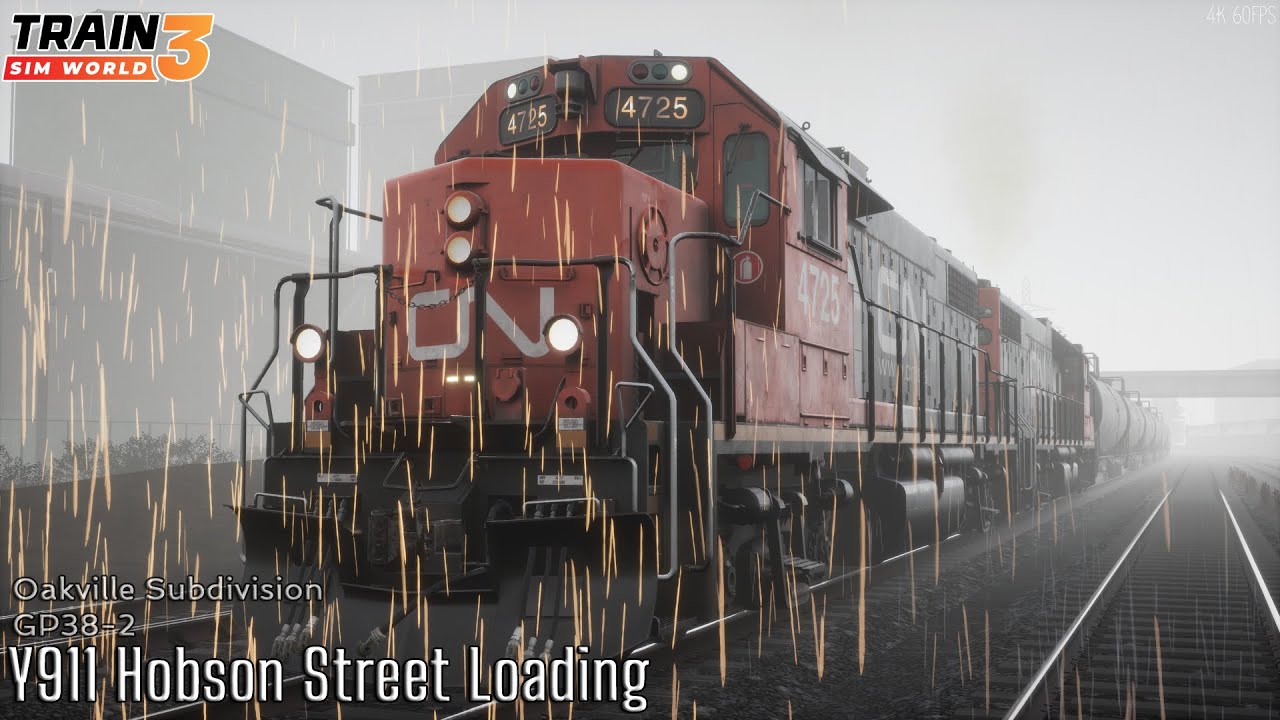 Y911 Hobson Street Loading - Oakville Subdivision - GP38-2 - Train Sim ...