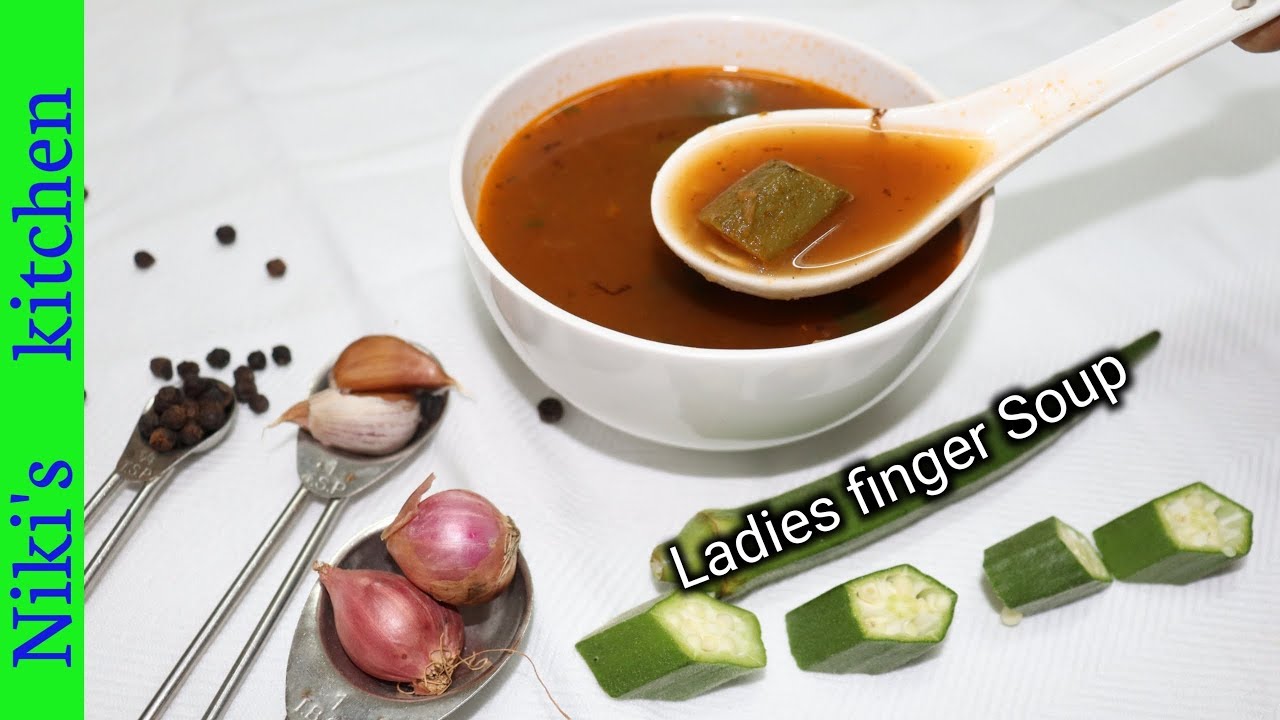 சத்தான வெண்டைக்காய் சூப் செஞ்சு குடிக்கலாம்/How to make Okra soup ...