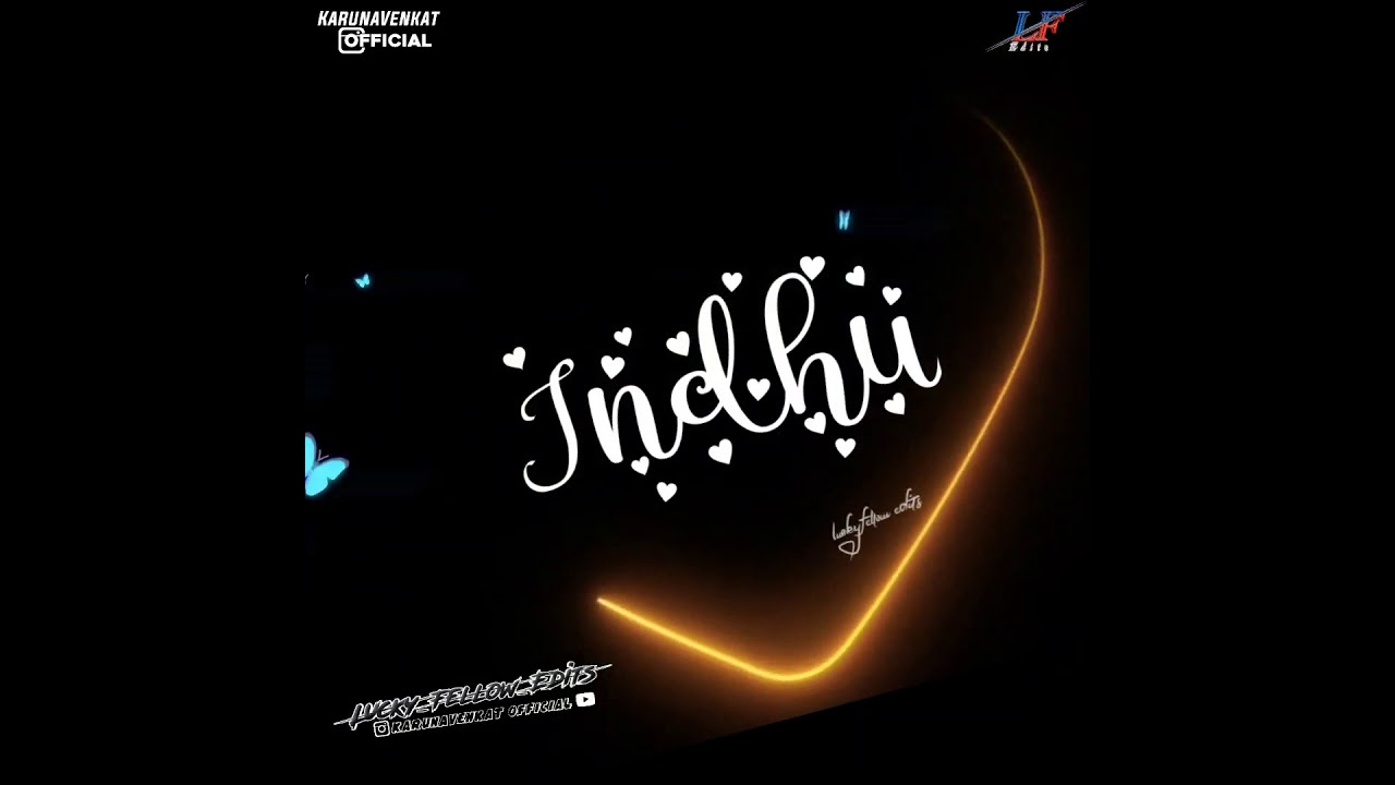 chelakutty bgm indhu name edit whatsApp status by luckyFellow edits # ...