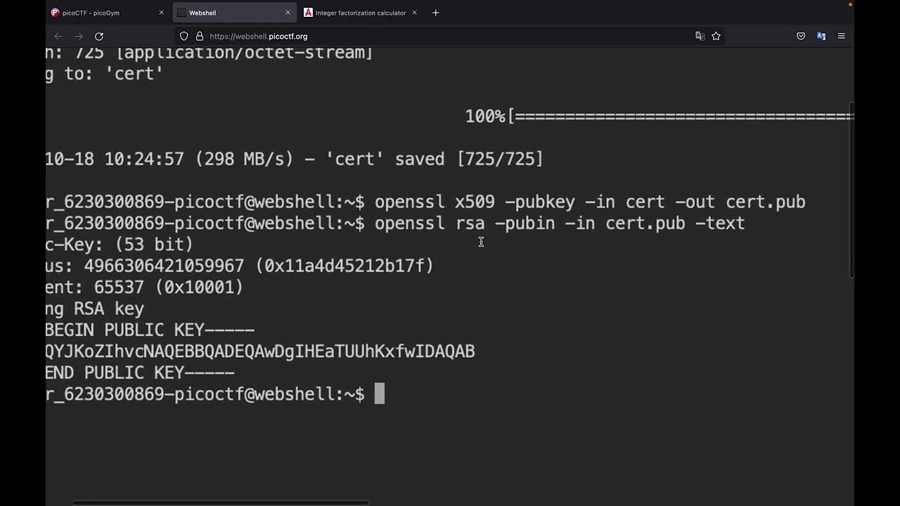 PicoCTF Solution (Thai Language) - john_pollard - YouTube