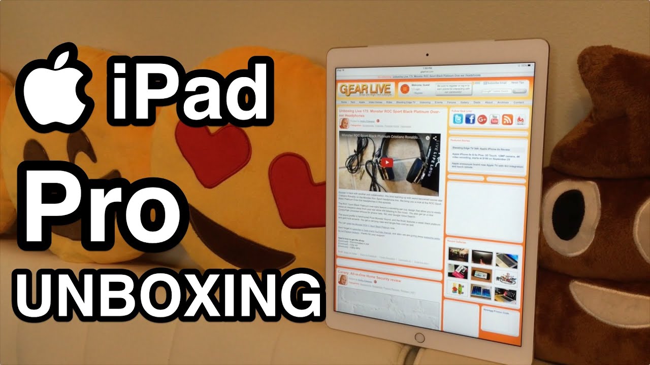 Apple iPad Pro Unboxing & Thoughts! [GOLD 128GB LTE] - YouTube
