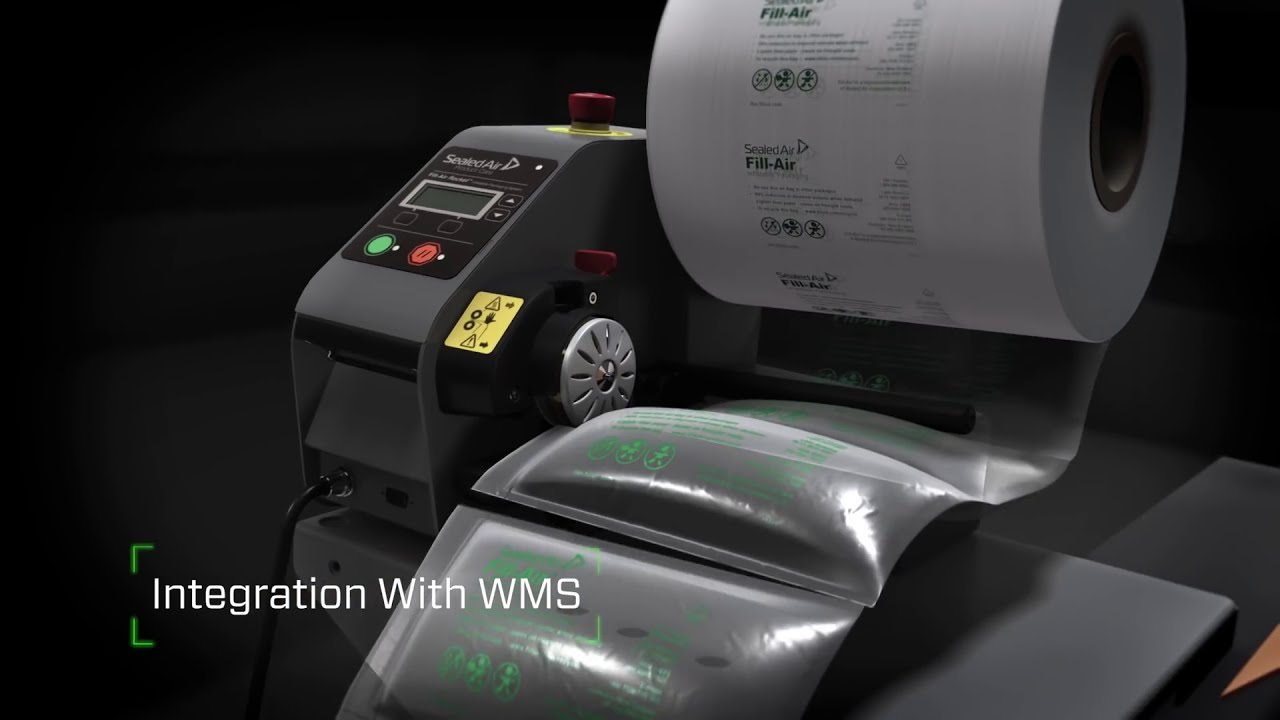 Fill Air Rocket / Inflatable void filling machine - YouTube