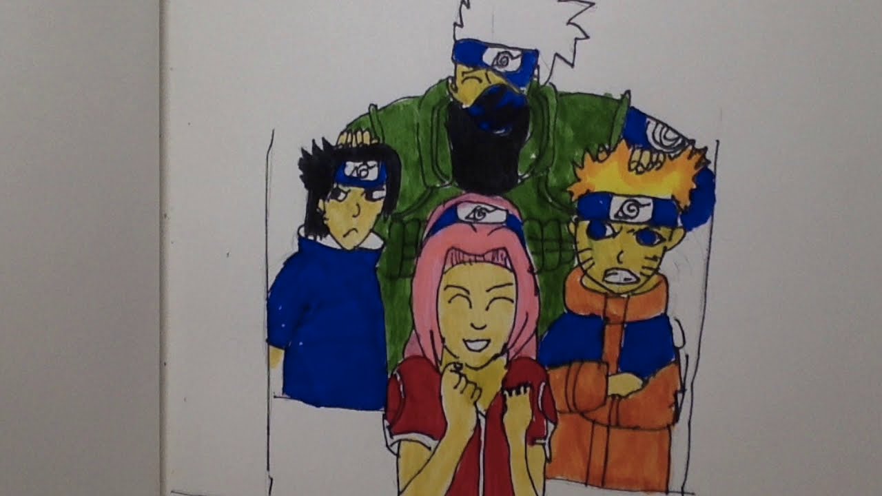 Drawing Team 7 | Naruto - YouTube