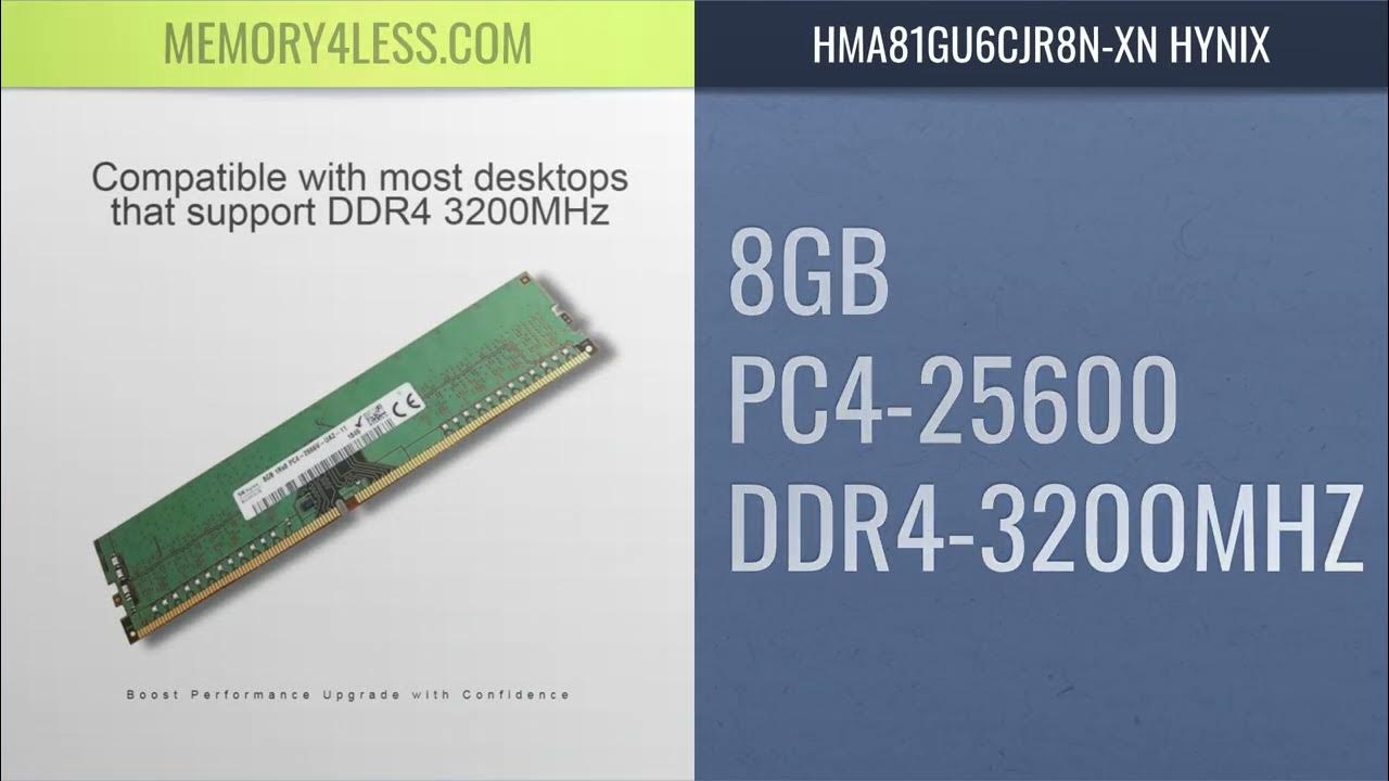 HMA81GU6CJR8N-XN Hynix 8GB DDR4 Desktop Memory #HMA81GU6CJR8NXN - YouTube