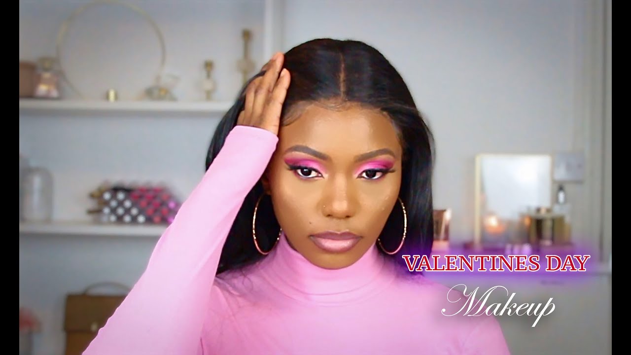 GRWM VALENTINES DAY MAKEUP LOOK | PINK VIBES |Vania Glam - YouTube