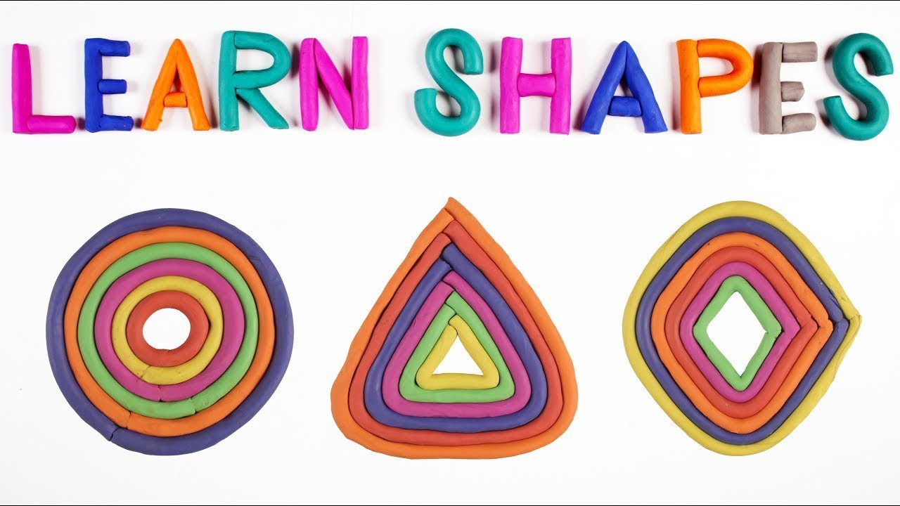 Learn About Different Shapes with Play Doh for Kids - YouTube