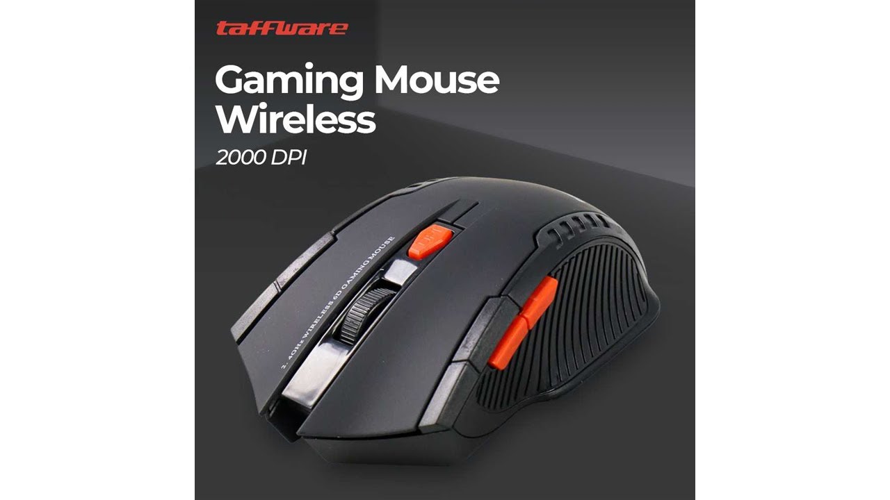 Taffware Fantech Gaming Mouse Wireless 2000 DPI - W4 - OMMS0WBK - YouTube