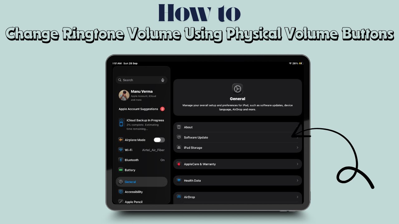 How to Change Ringtone Volume Using Physical Volume Buttons on iPad ...