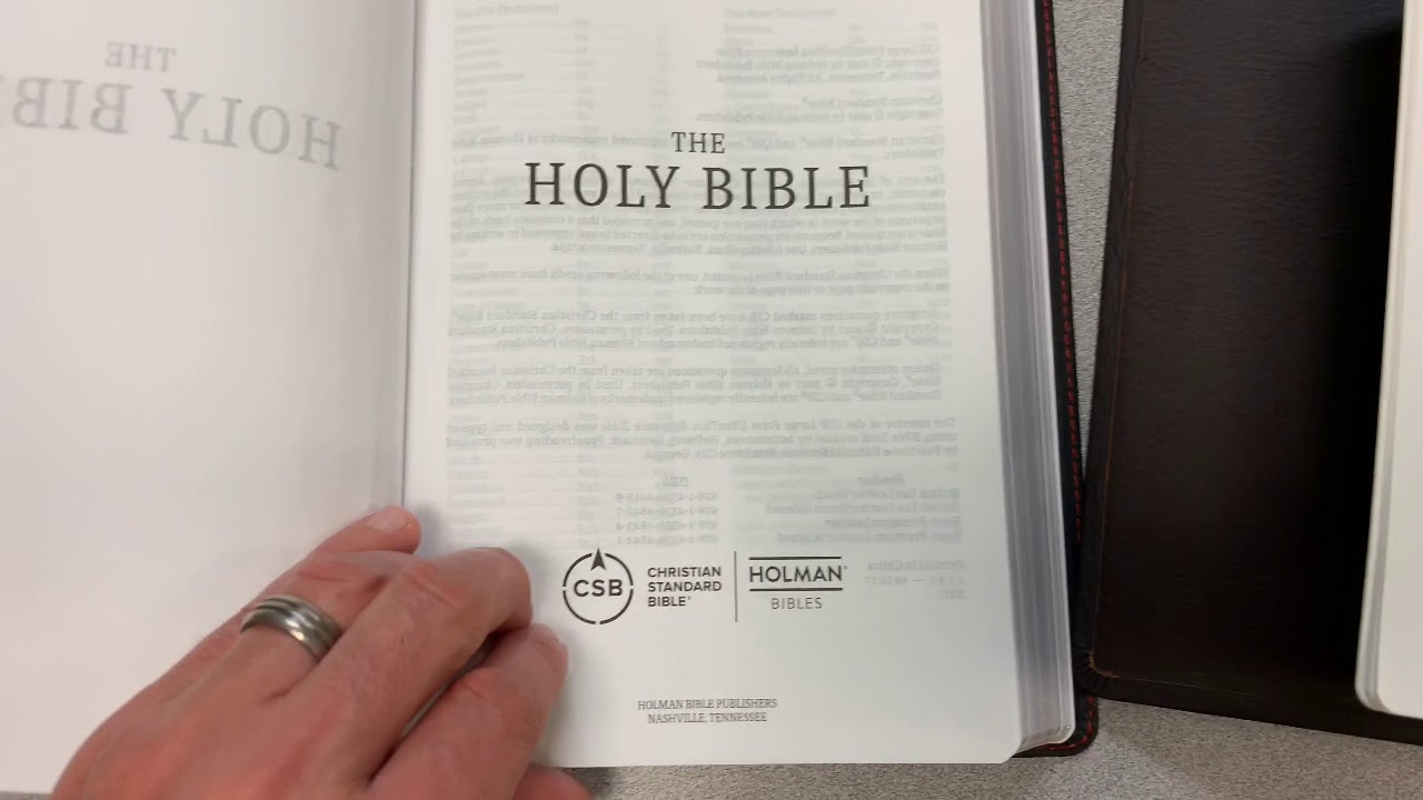 CSB Large Print Ultrathin Reference Bible Vs ESV Large Print Thinline ...