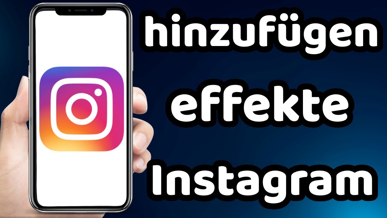wie kann man Effekte in instagram Einfügen 2023 - YouTube