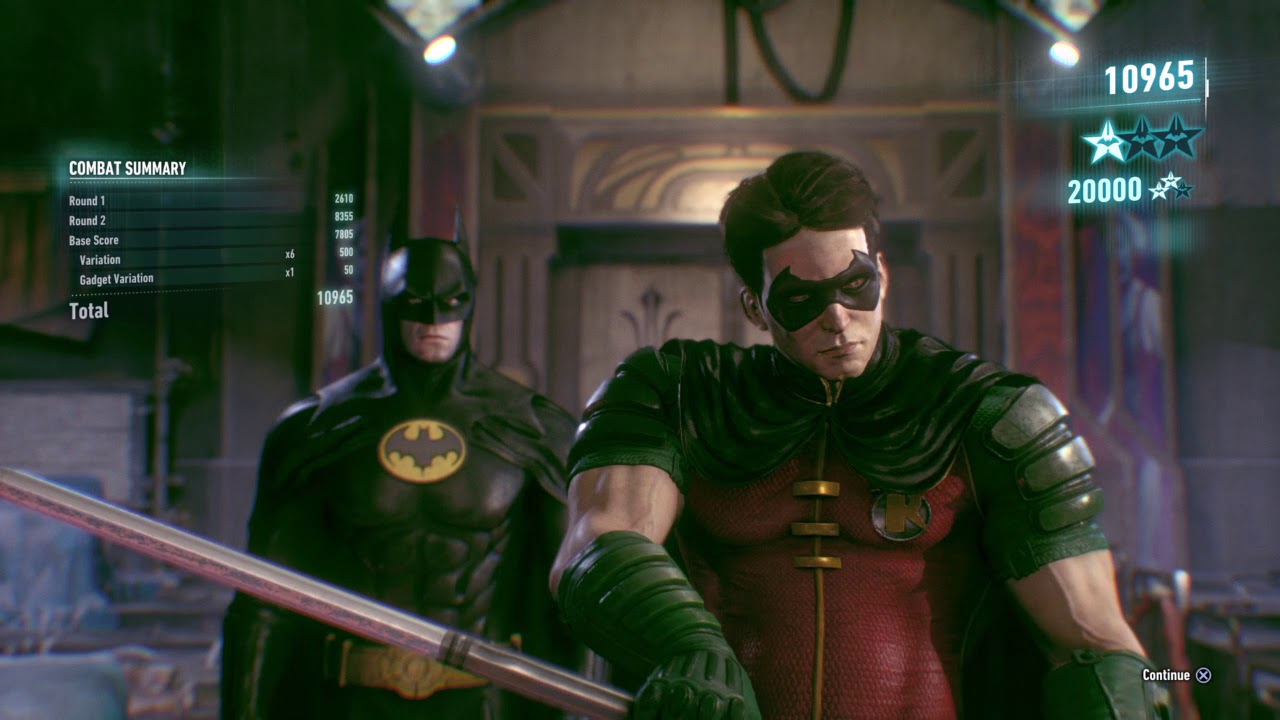 BATMAN™: ARKHAM KNIGHT_batman 89 robin challenge gameplay - YouTube