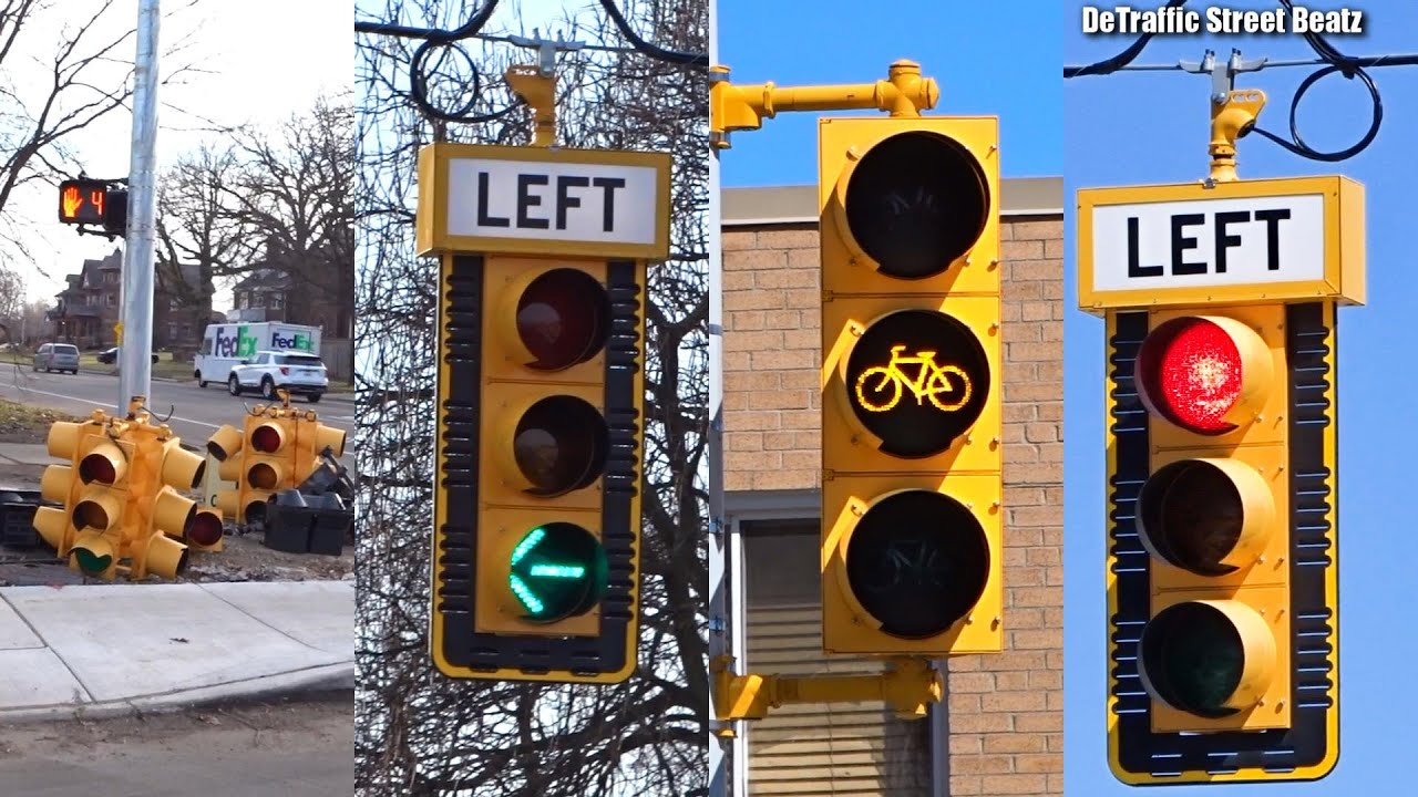 Bike & Left Turn Arrow Traffic Lights After Upgrade | Kercheval & Grand ...