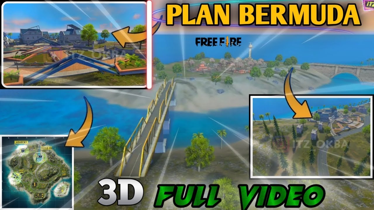 Free Fire New Map Bermuda 2 0 Full 3D review video | OB24 Update ...