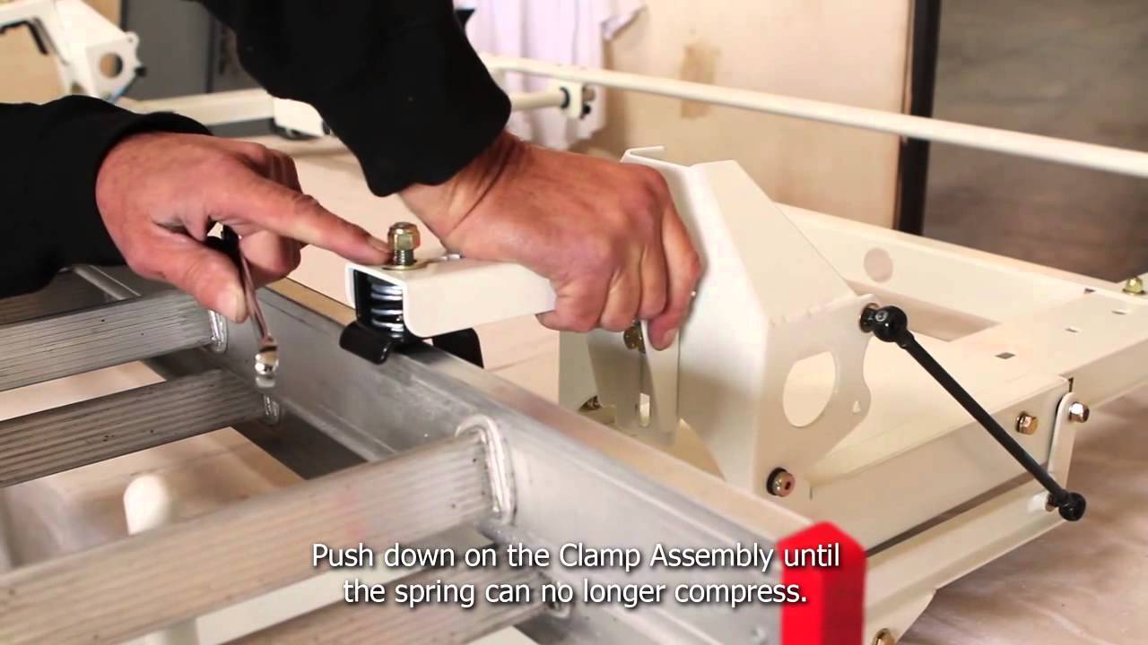 Drop Down Ladder Rack fitting adjustment - YouTube