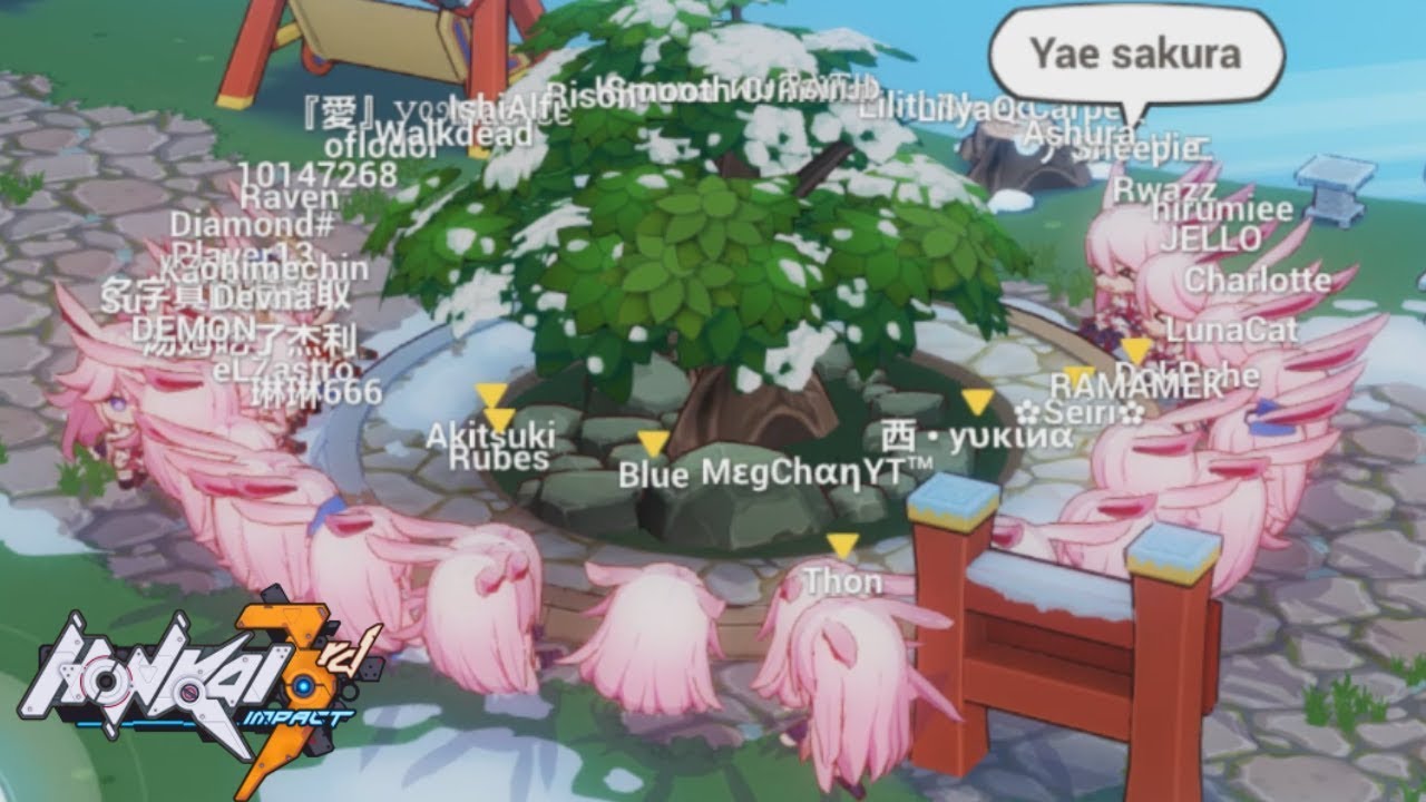Honka Impact 3rd Chibi Spring Chat Episode 3, Another Yae Gathering ...