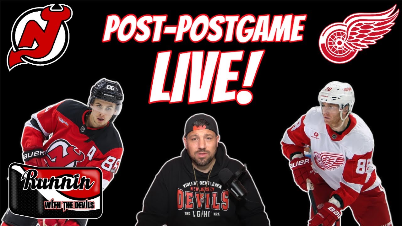 NJ Devils vs. Detroit Red Wings Post-Postgame LIVE! 10/24/24 - YouTube