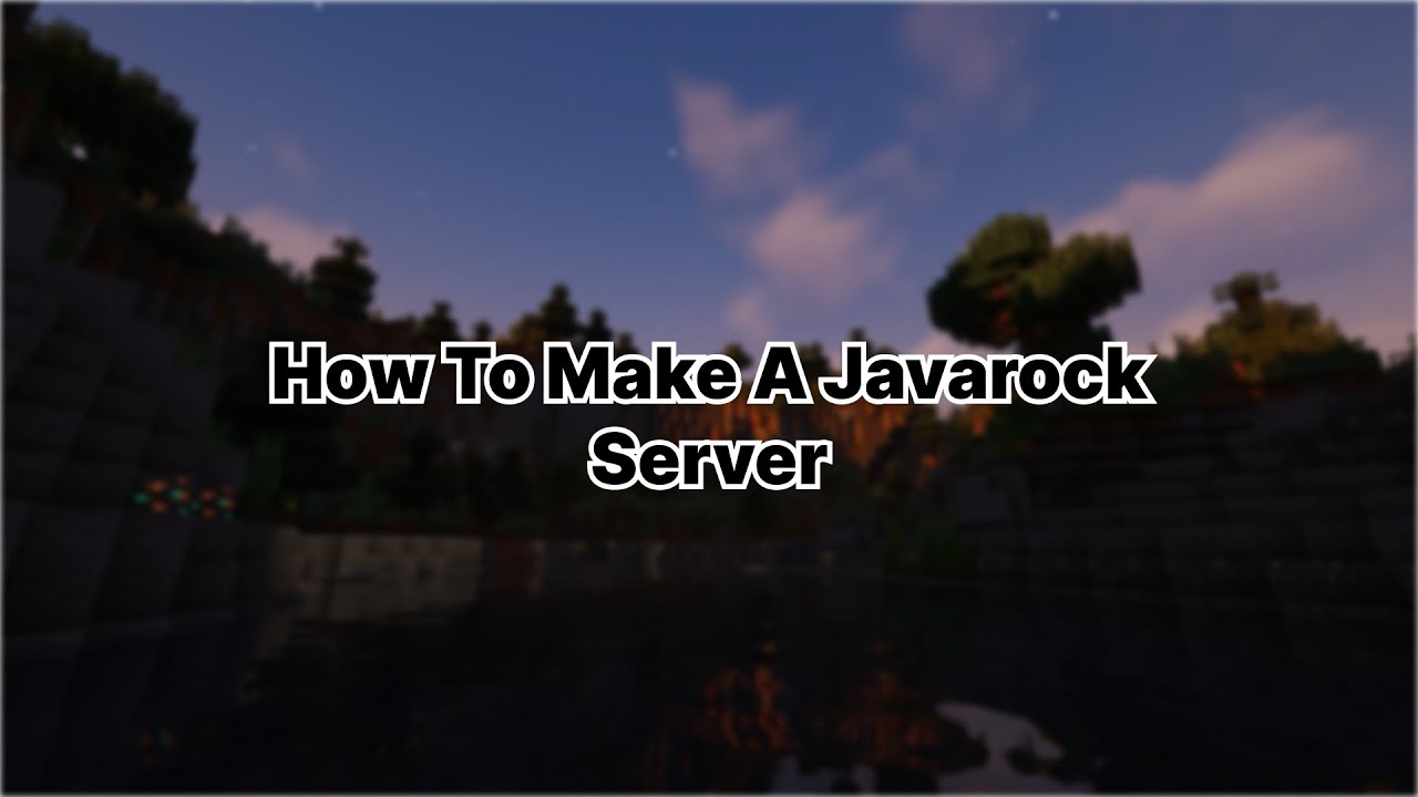 How To Create a "Javarock" Server - YouTube