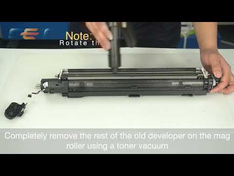 Ricoh IM C6000 developer unit rebuild instructions - English - YouTube