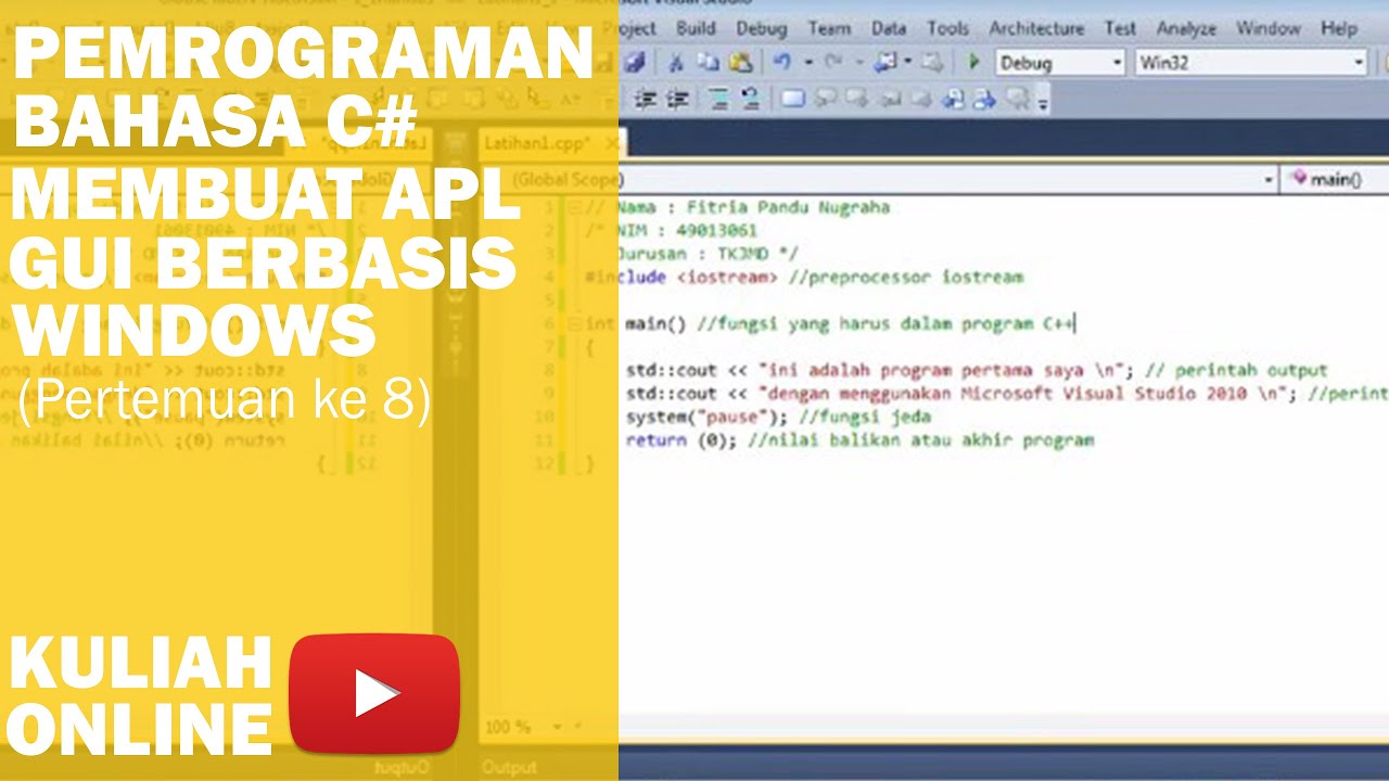 Tutorial Pemrograman C Membuat Program Aplikasi Gui Berbasis Windows 0176