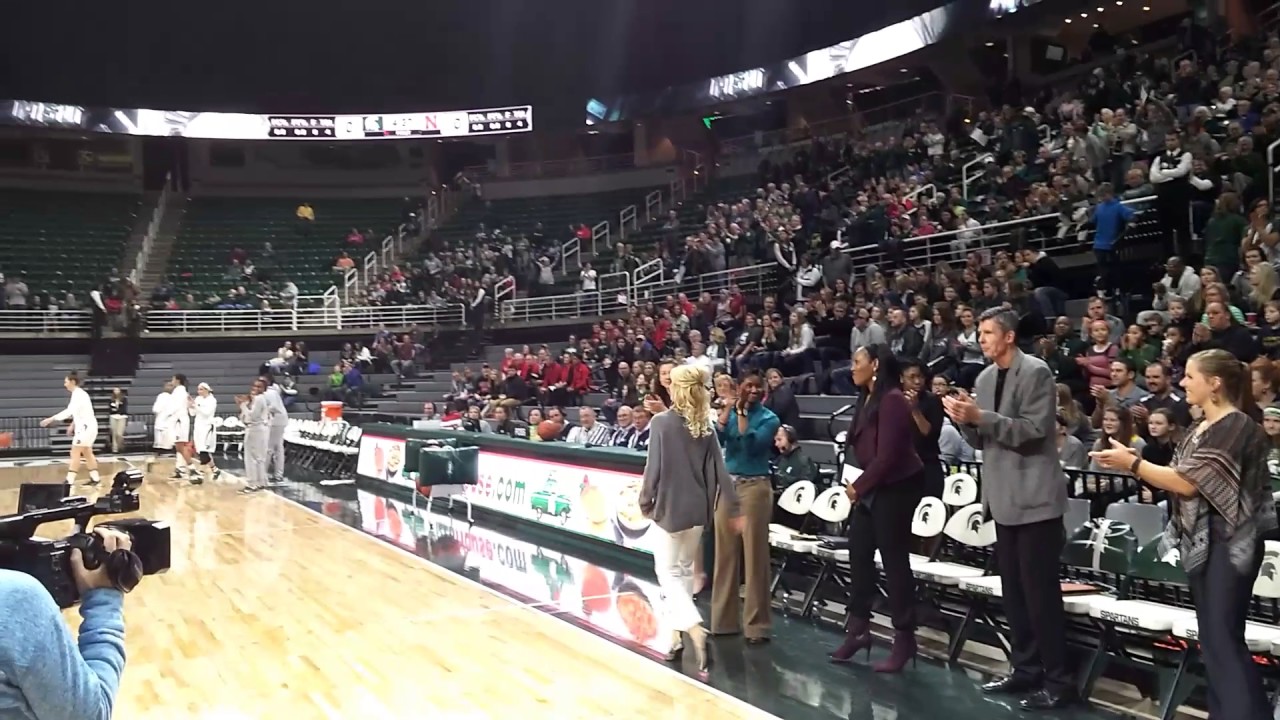 Suzy Merchant enters Breslin Center - YouTube