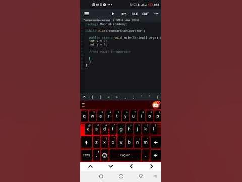 Java programming with android phone_tutorial_17_ not equal to operator ...