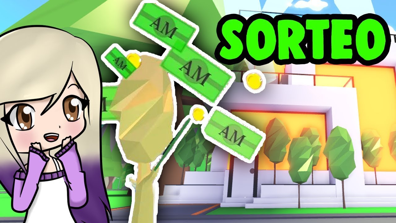 SORTEO + MANSIÓN MODERNA Y ÁRBOL DE DINERO EN ADOPT ME - ROBLOX - YouTube