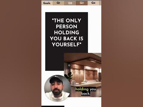 The Only Person Holding You Back is Yourself - YouTube
