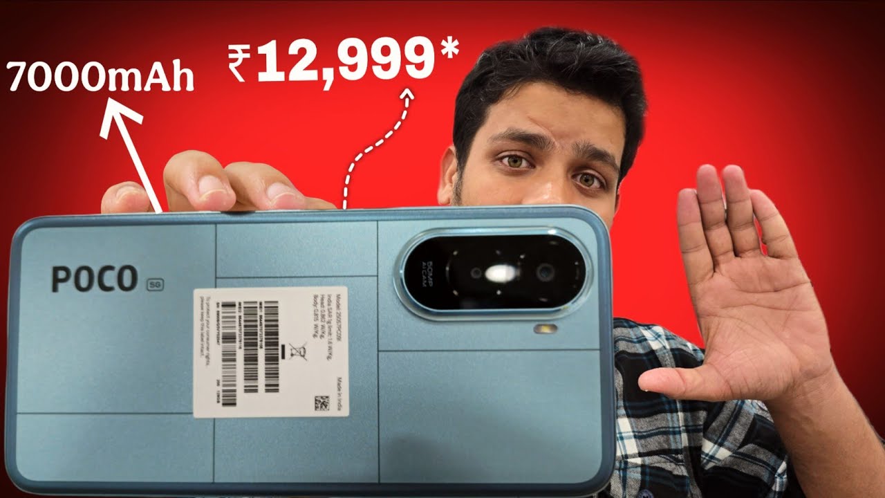 POCO M7 Plus Unboxing 😱 & First Look⚡️ 7000mAh Battery + 6.9 144Hz ...