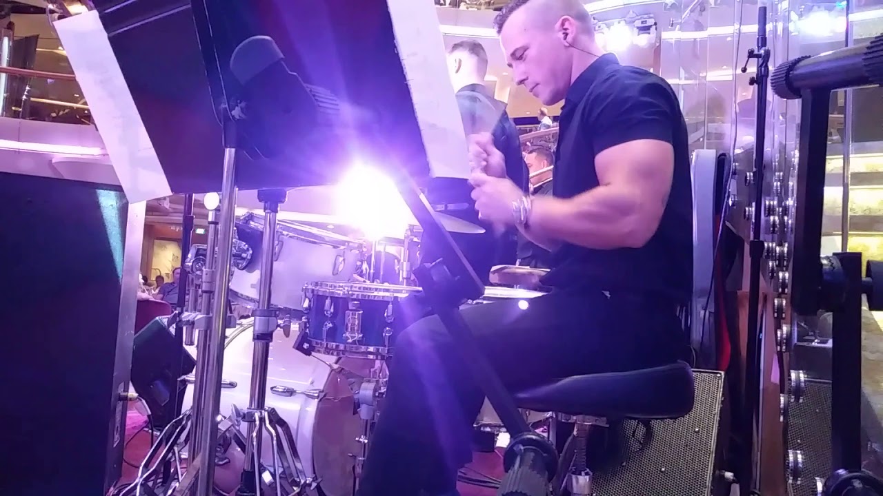 CRUISE SHIP Drummer M.J. Trib. - YouTube