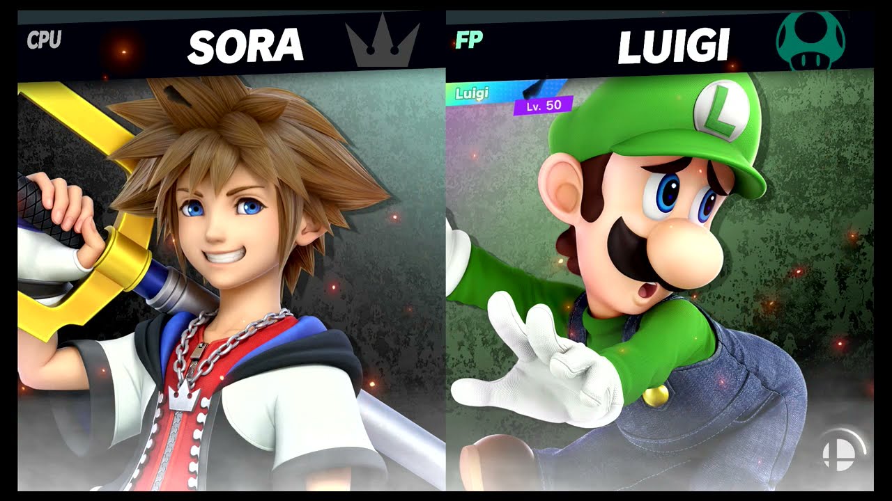 Super Smash Bros Ultimate Amiibo Fights – Sora & Co #53 Sora vs Luigi ...