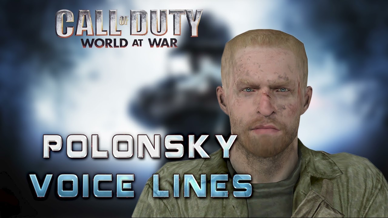 Call of Duty: World at War - Polonsky Voice Lines - YouTube