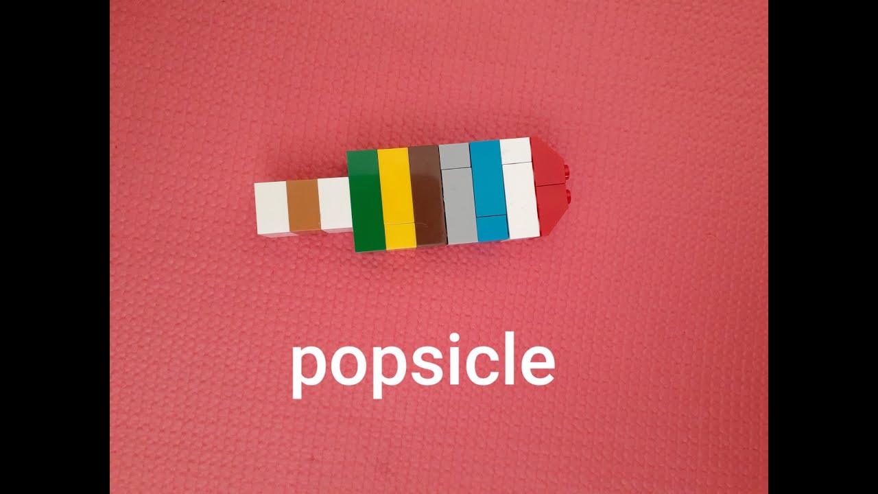 How to make popsicle with the lego. I am using different color lego ...