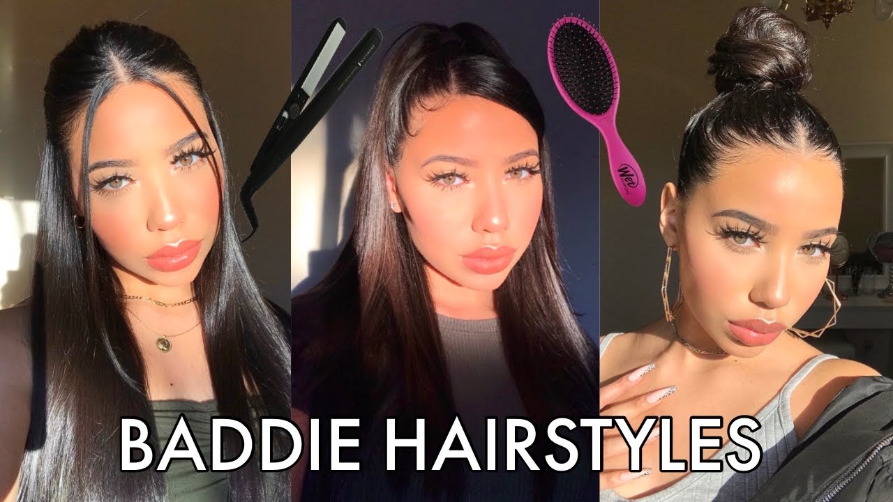 4 EASY BADDIE HAIRSTYLES♡ - YouTube