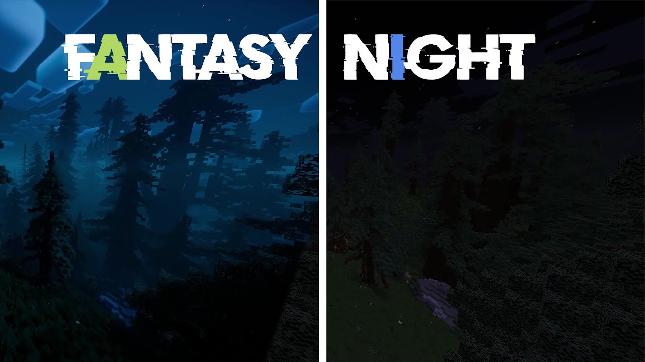 Realistic Fantasy Night | Minecraft Shaders - YouTube